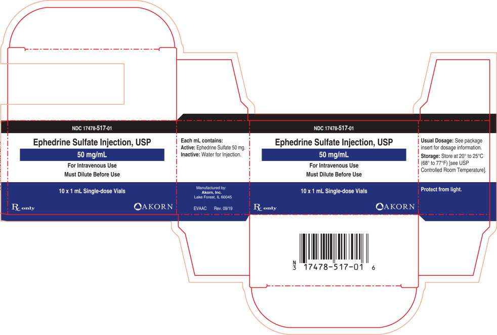 Rx Item-Ephedrine 50Mg/Ml Amp 10X1Ml By Akorn Pharma
