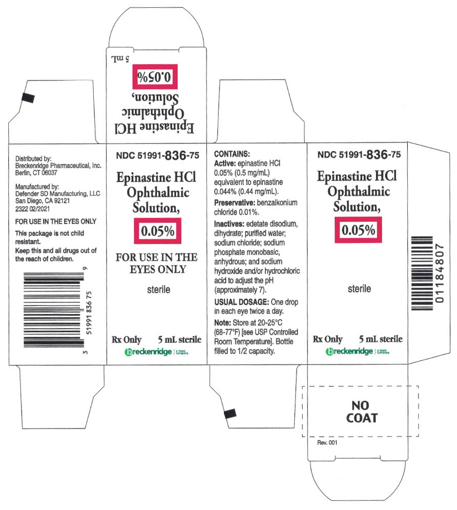 Rx Item-Epinastine 0.05% Elestat 5 ML Sol by Breckenridge Pharma USA
