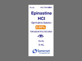 Rx Item-Epinastine 0.05% Elestat Drops 5Ml By Somerset Pharma Gen ELESTAT