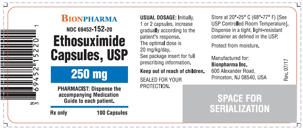 RX ITEM-Ethosuximide 250Mg Cap 100 By Bion Pharma Gen Zarontin