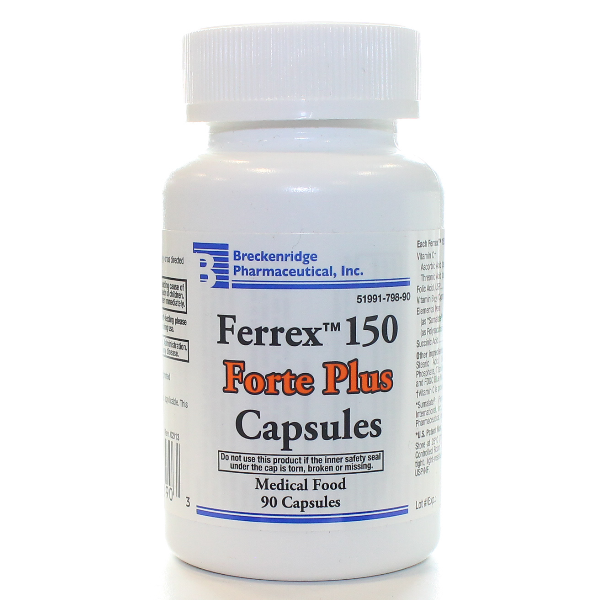 Rx Item-Ferrex Forte 150 Cap 90 By Breckenridge Pharma NIFEREX 150 FORTE
