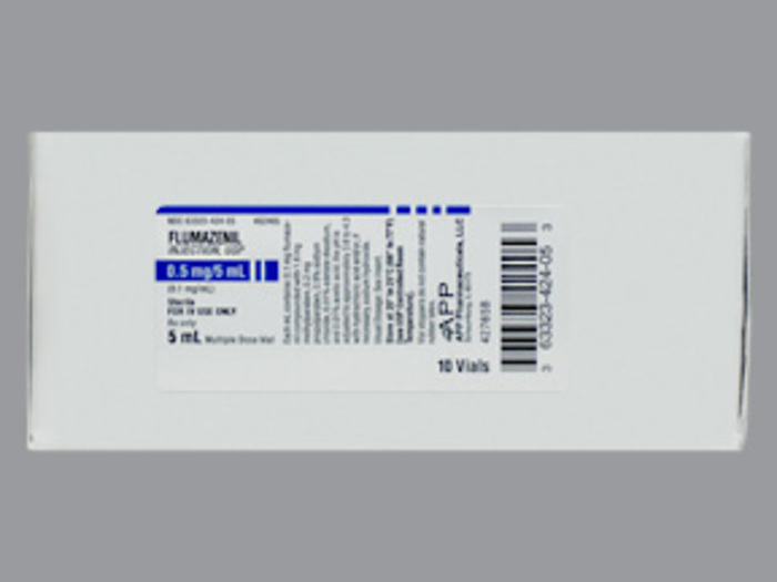 Rx Item-Flumazenil 0 1MG/ML 10X5 ML Vial -Cool Store- by Fresenius Kabi ...