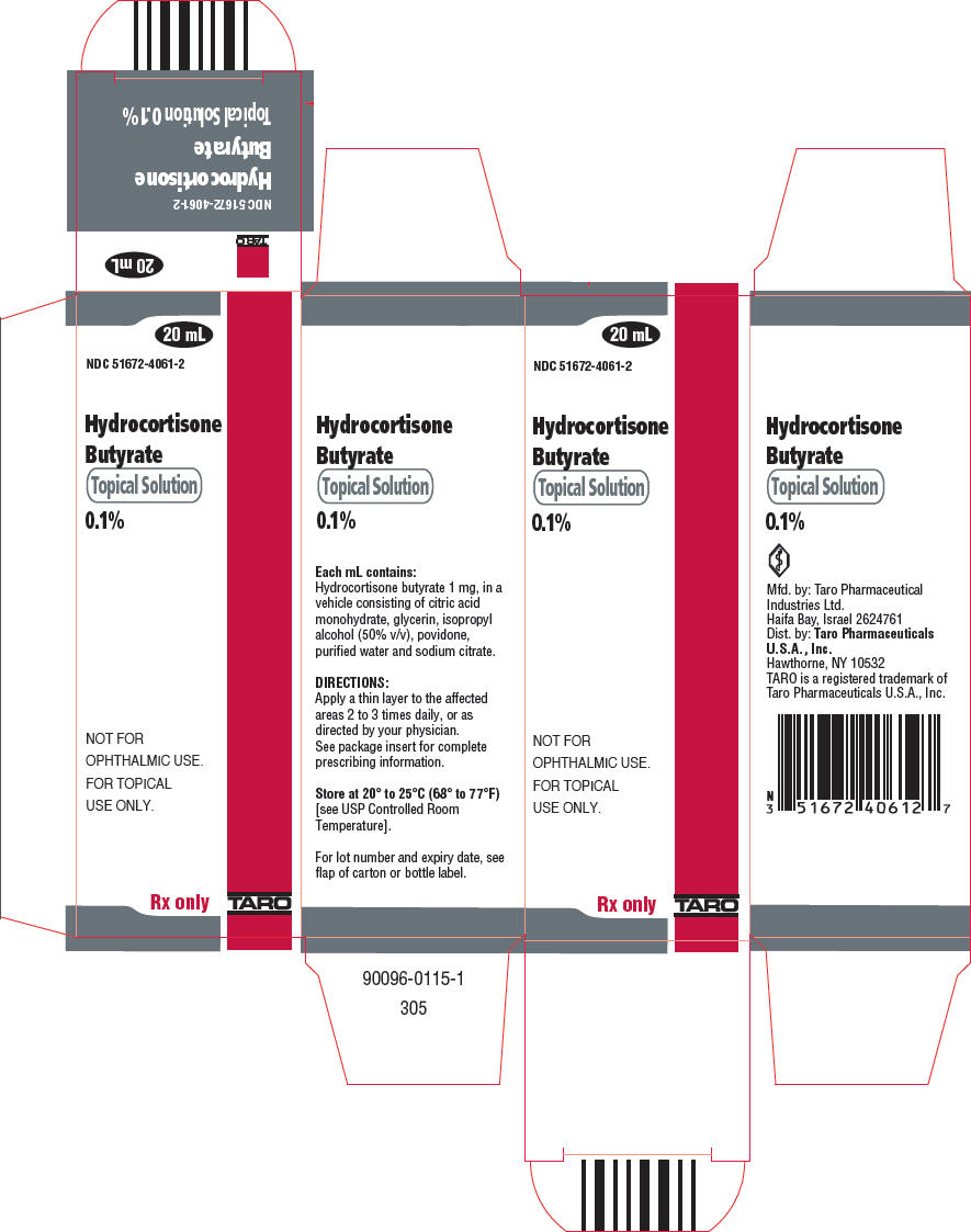 Rx Item-Hydrocortisone Butyrate 0.1% Solution 20Ml By Taro Pharma Gen ...