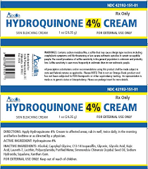 Hydroquinone 4% Cream 28.35gm by Acella Pharma RX ITEM