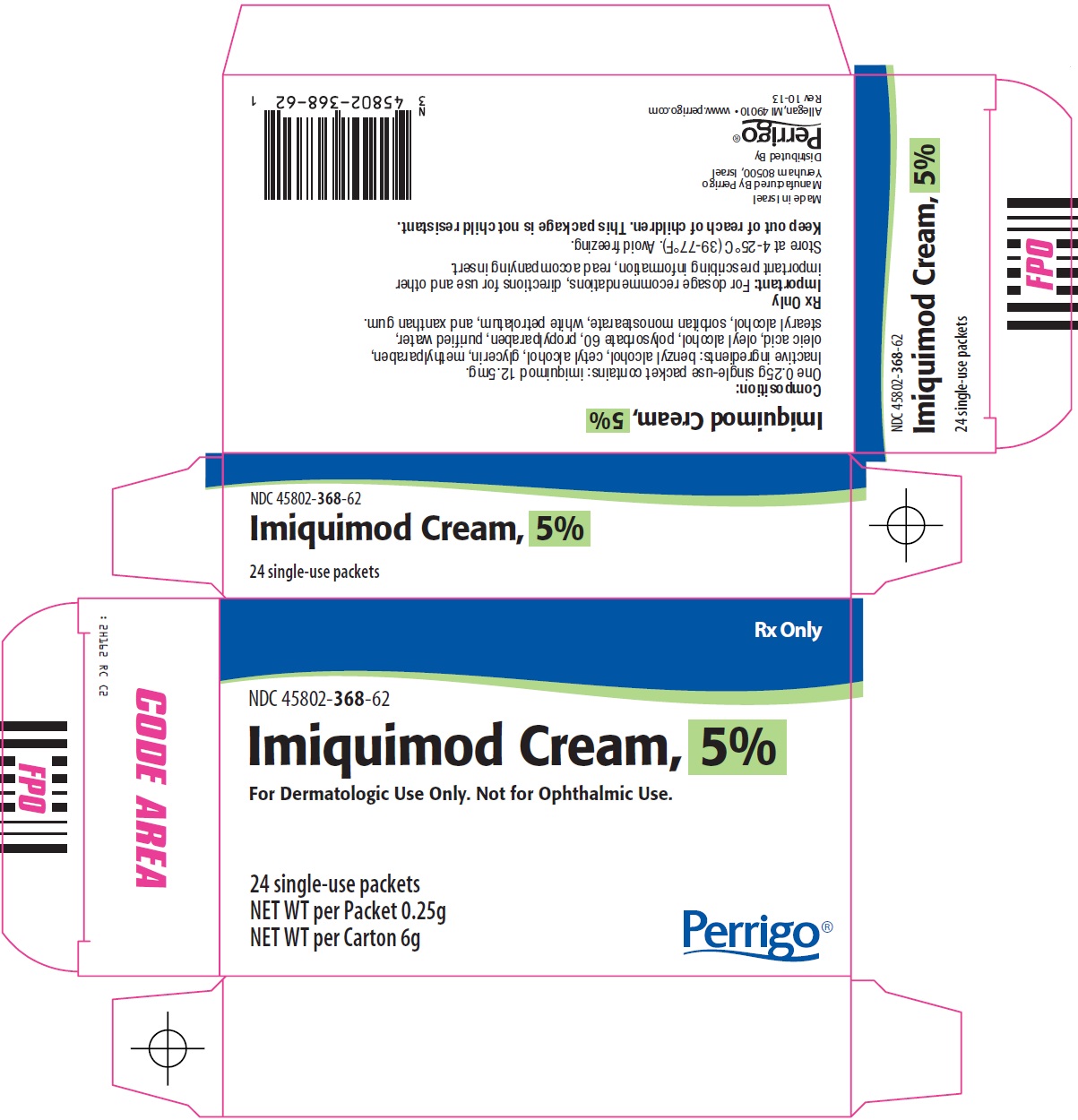 Rx Item-Imiquimod 0.05 Cream 24X0.25Gm By Padagis Perrigo Pharma Gen Aldara
