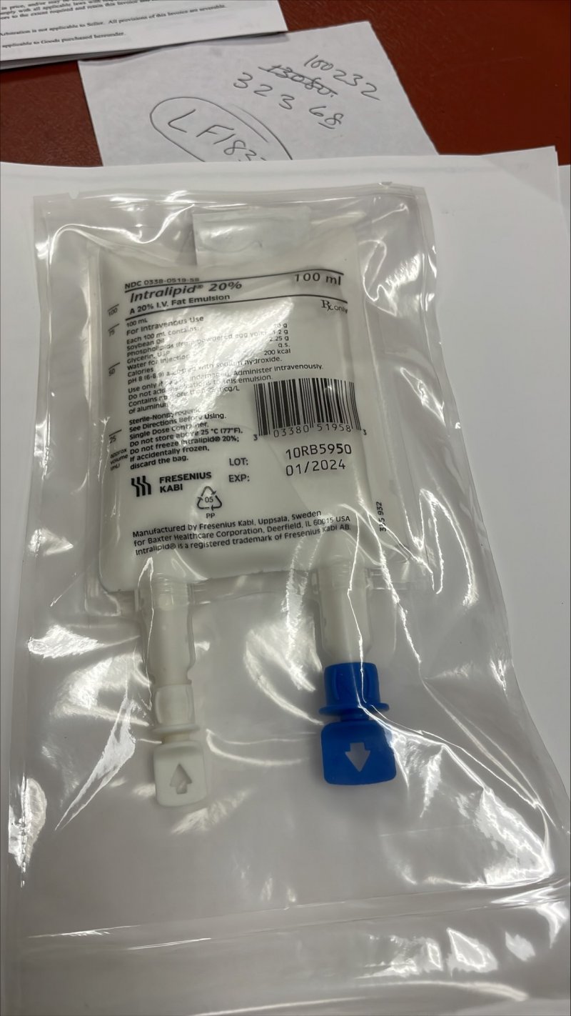 Rx Item-Intralipid 20% Emulsion 6X1000Ml By Baxter Pharma