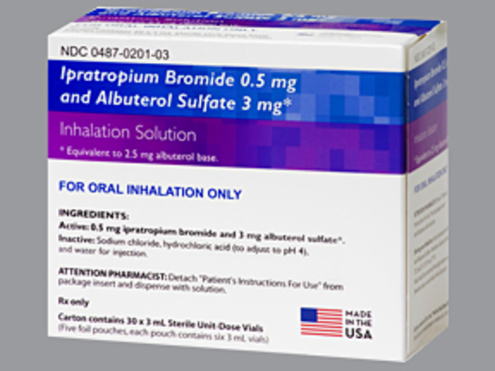 Rx Item Ipratropium Albuterol 0 5 3 MG 30X3 Ml Sol By Nephro