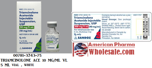 RX ITEM-Triamcinolone Acetonide 10Mg/Ml Vial 5Ml By Sandoz Pharma