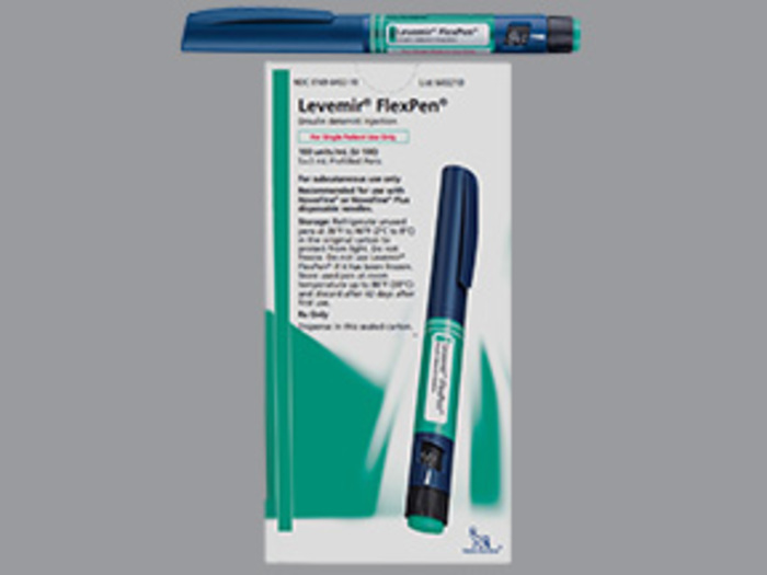 Rx Item-Levemir Flexpen 100U/Ml (3) Cartridge 5X3Ml By Novo Nordisk Pharm