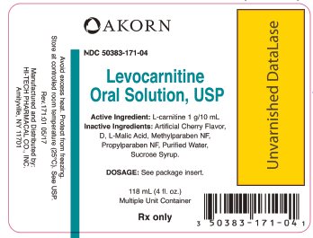 Rx Item-Levocarnitine 100Mg/Ml Solution 4 Oz By Akorn Pharma Gen Carnitor