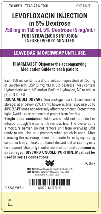 Rx Item-Levofloxacin 750Mg PIGGYBACK 24X150Ml By Westward Pharma Gen ...