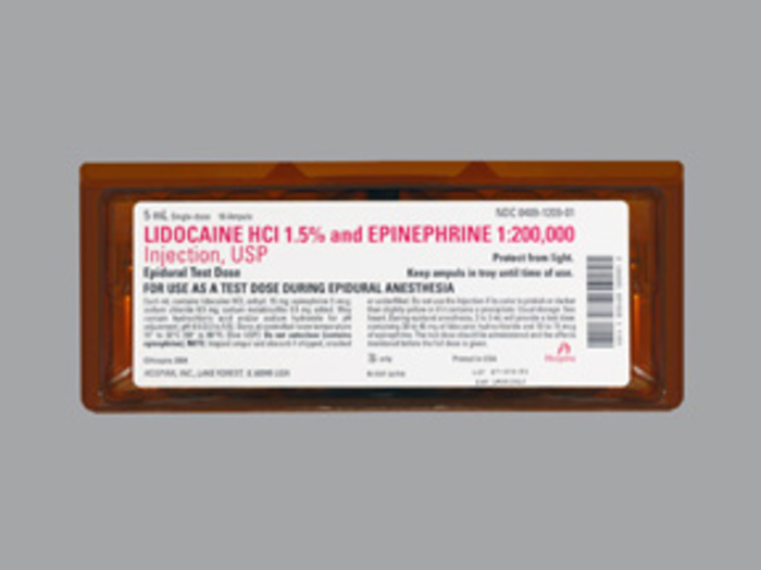 Rx Item-Lidocaine-Epinephrin 1.5 1 200K Amp 10X5Ml By Hospira