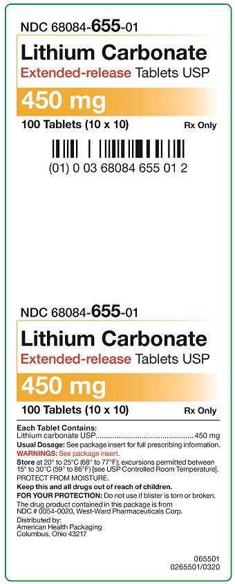 Rx Item-Lithium Carbonate 450Mg Tab 100 By AHP Eskalith SR UD