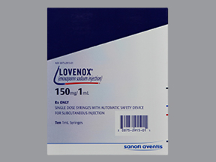 Rx Item-Lovenox 150Mg/Ml Syringe 10 By Aventis Pharma Enoxaparin