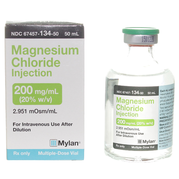Rx Item-Magnesium Chloride 200Mg/Ml Vial 50Ml By Mylan Institutional