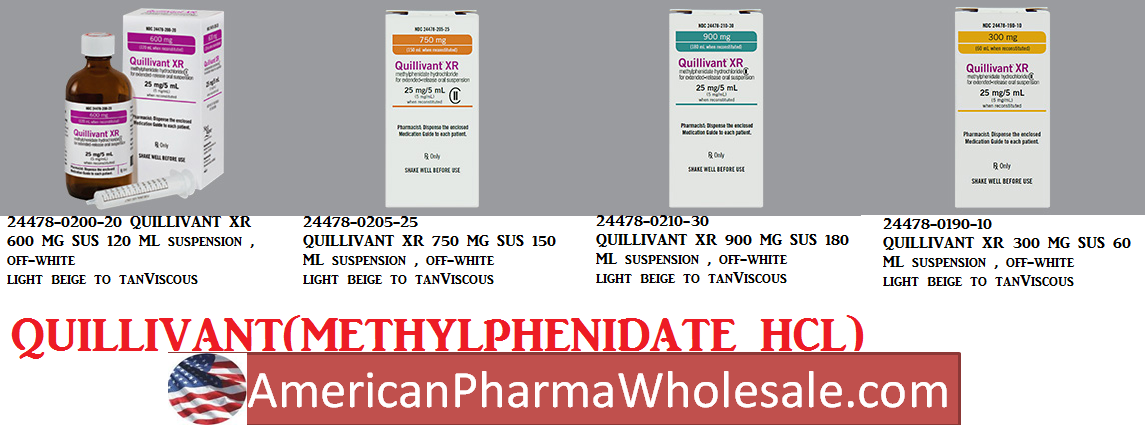 Quillivant XR 5mg-ml Sus 180ml by Pfizer-Monarch Pharm-Narc