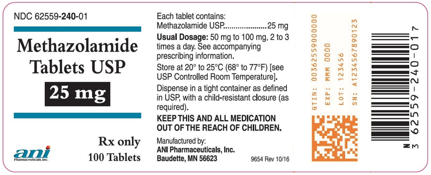 Rx Item-Methazolamide 25Mg Tab 100 By Ani Pharma Gen Neptazane