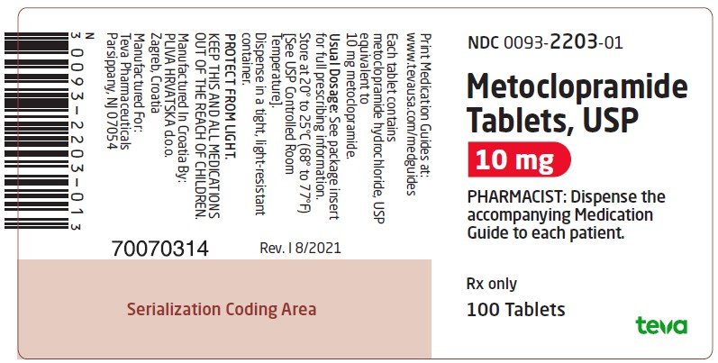 Rx Item-Metoclopramide 10Mg Tab 100 By Teva Pharma Gen Reglan