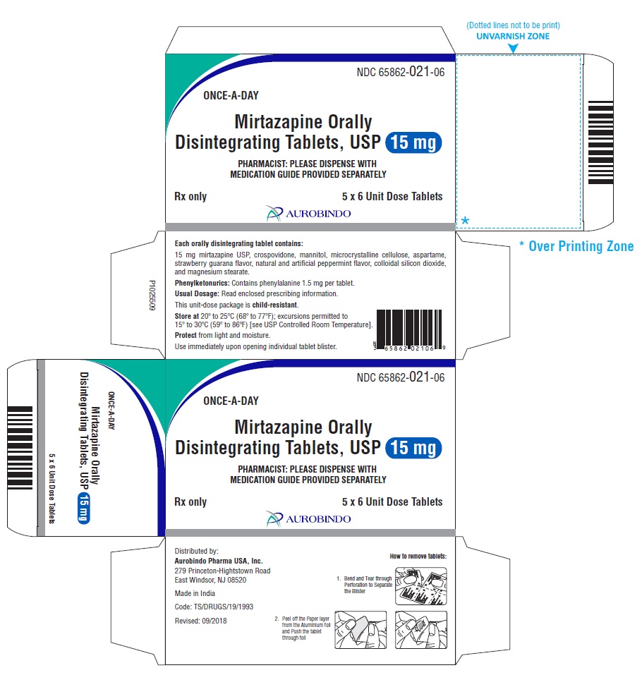 Rx Item-Mirtazapine 15Mg Tab 30 By Aurobindo Pharma Gen Remeron Soltab