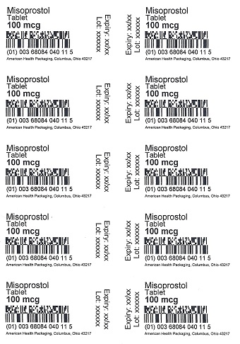 Rx Item-Misoprostol 100Mcg Tab 100 By American Health Packaging UD Gen ...