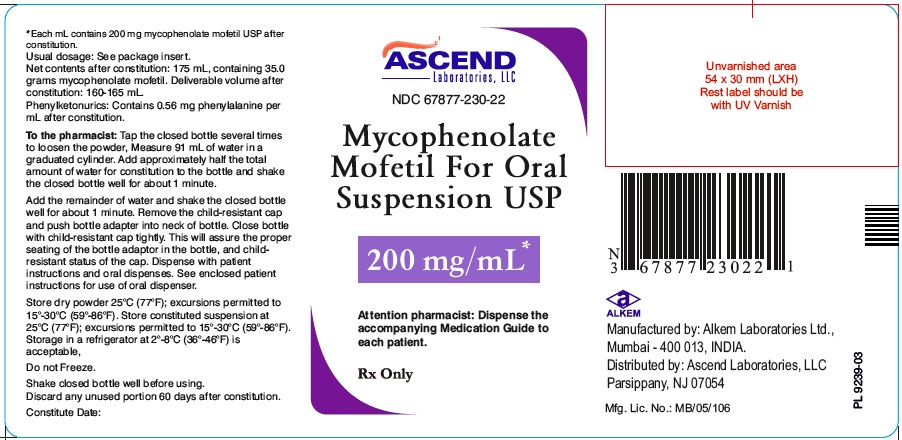 Rx Item-Mycophenolate 200Mg/Ml Suspension 175Ml By Ascend Lab Gen Cellcept