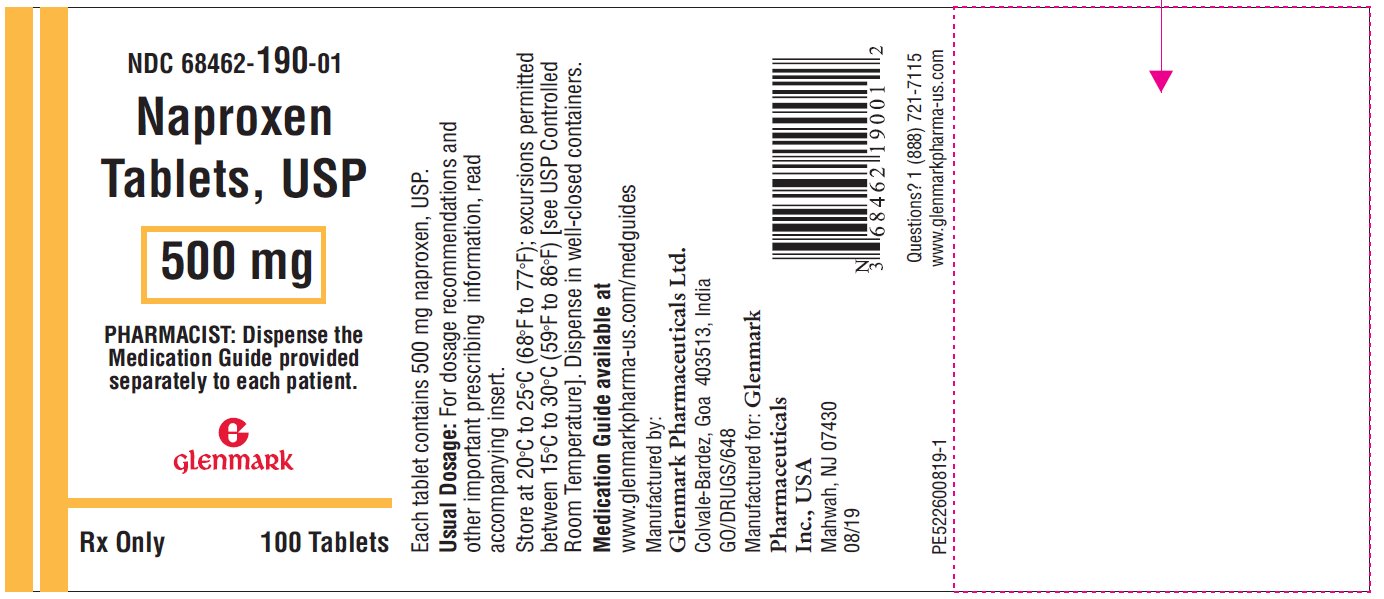 Rx Item-Naproxen 500Mg Tab 100 By Glenmark Generics Gen Naprosyn