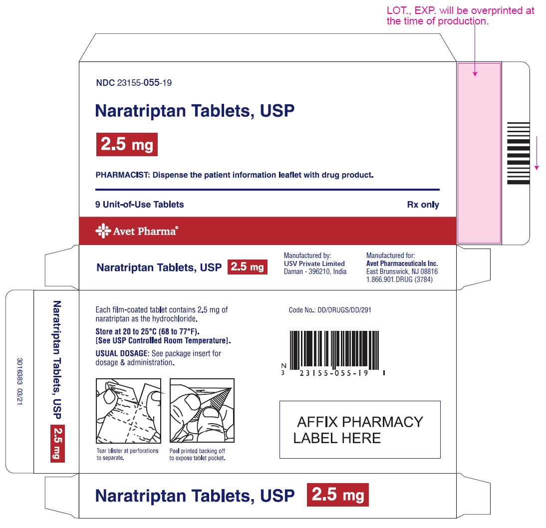 Rx Item-Naratriptan 2.5Mg Tab 9 By Heritage Pharma Gen Amerge