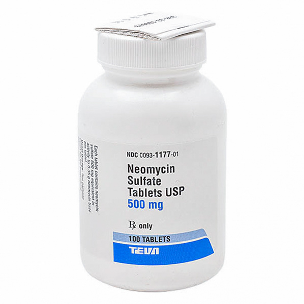 Rx Item-Neomycin Sul 500Mg Tab 100 By Teva Pharma