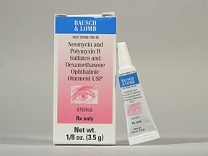 Rx Item-Neomycin-Poly B-Dexamethasone Opthal Ont 3.5Gm By Valeant Gen ...