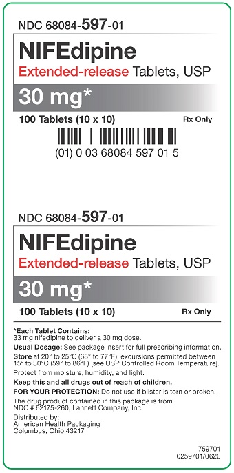 Rx Item-Nifedipine XL 30Mg Tab 100 By AHP Gen Procardia XL Adalat UD