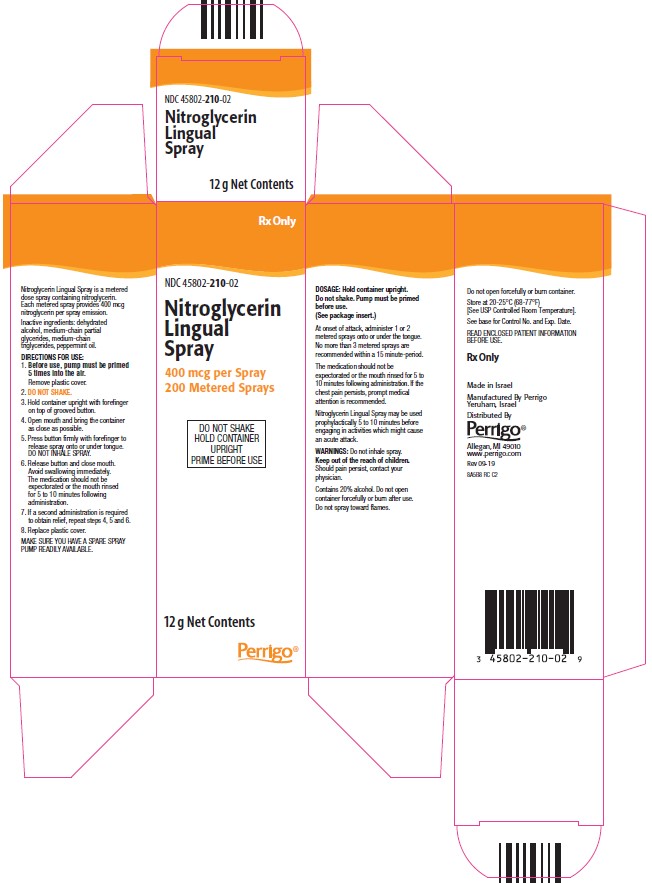 Rx Item-Nitroglycerin Translingual 400Mcg Spray 12Gm By Perrigo Pharma