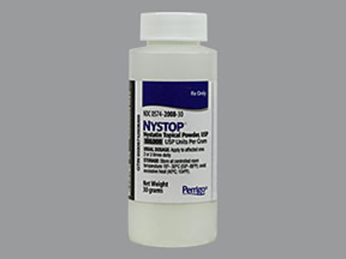 Rx Item-Nystop 100000U/Gm Powder 30Gm By Perrigo Pharma Mycostatin