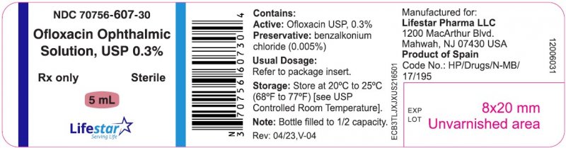 Rx Item-Ofloxacin 0.3% Drops 5Ml By Lifestar Pharma