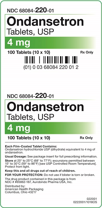 Rx Item-Ondansetron 4Mg Tab 100 By AHP Gen Zofran UD 10X10