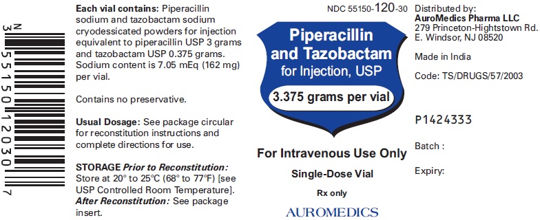 Rx Item-Piperacillin Sodium-Tazobactam 3.375 G Vial 10 By Auromedics ...