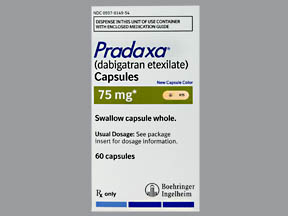 Rx Item-Pradaxa 75Mg Cap 60 By Boehringer Ingelheim