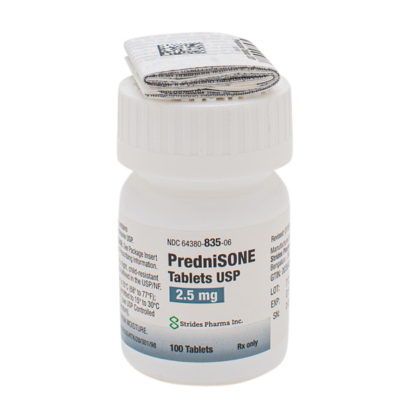 Rx Item-Prednisone 2.5mg Tab 100 by Strides Pharma Gen Deltasone