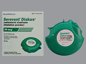 Rx Item-Serevent Disk 50Mcg Inhaler 60 By Glaxosmithkline Rx