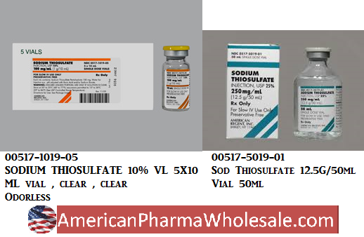 RX ITEM-Sodium Thiosulfate 1G/10 Ml Vial 5X10Ml By American Regent Lab