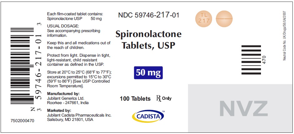Rx Item-Spironolactone 50Mg Tab By Jubilant Cadista Pharma Gen Aldactone