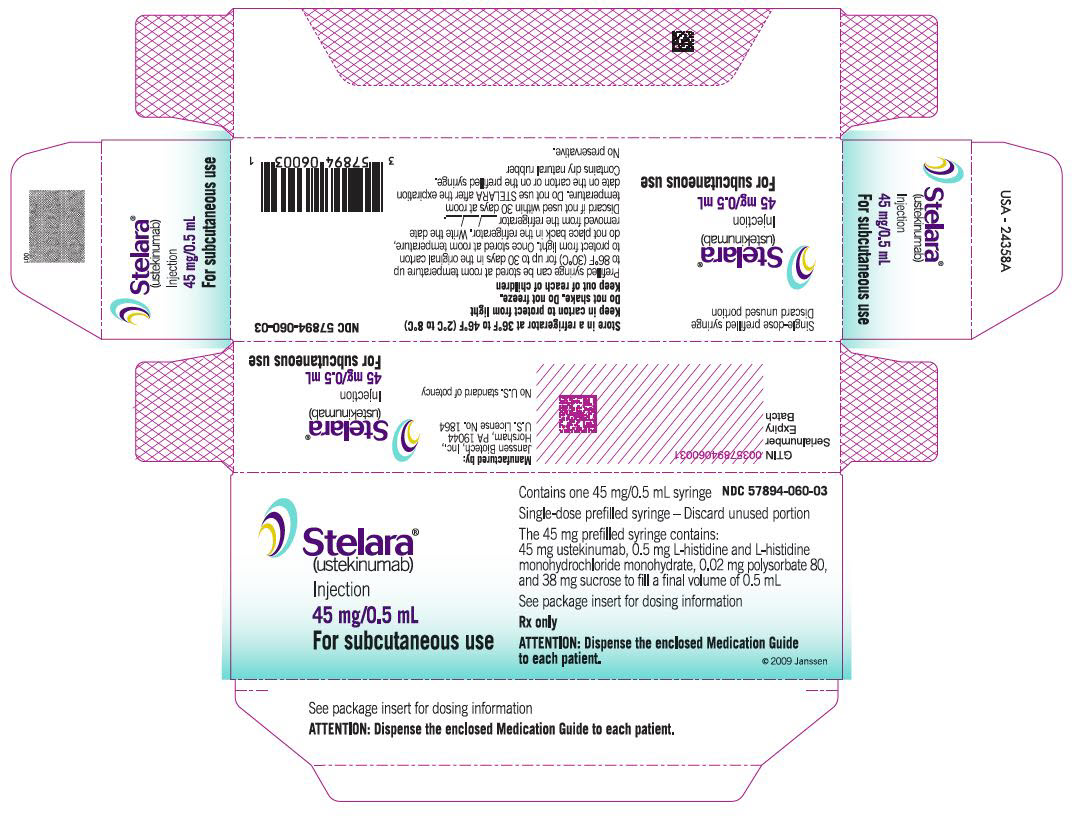 Rx Item-Stelara 45Mg/0.5Ml Ustekinumab Sq Syringe 0.5Ml By J O M Pharma