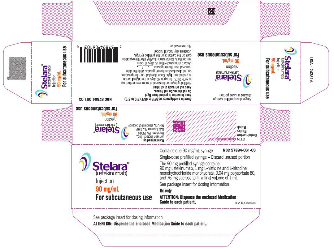 Rx Item-Stelara 90Mg/Ml Ustekinumab Sq Syringe 1Ml By J O M Pharma