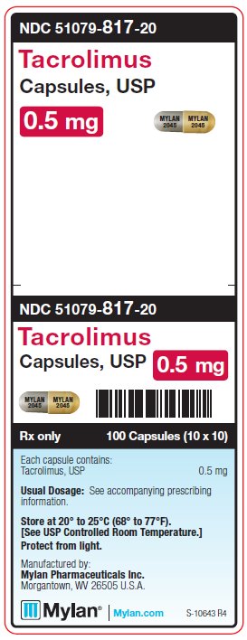 Rx Item-Tacrolimus 0.5Mg Cap 100 By Mylan Institutional Gen Prograf ...