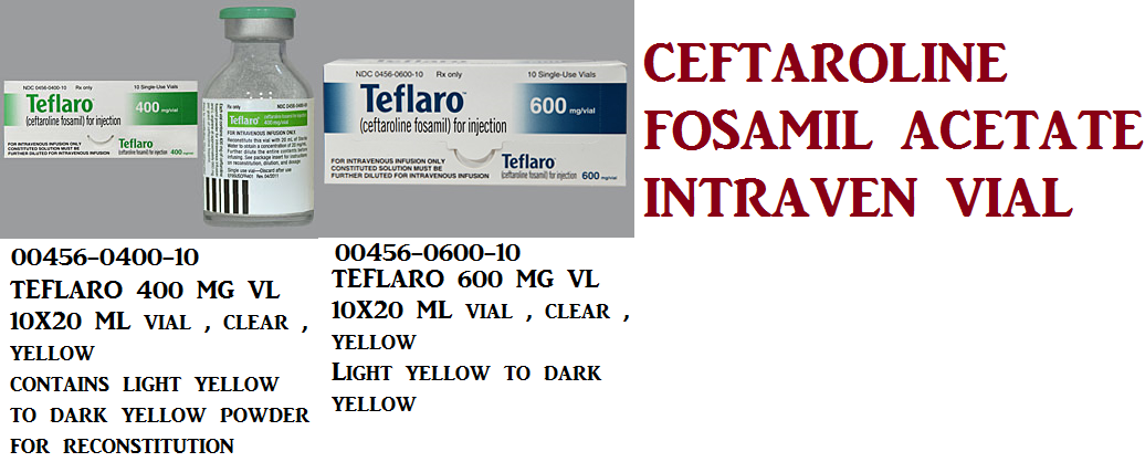 Rx Item-Teflaro 400Mg Vial 10X20Ml By Actavis Pharma