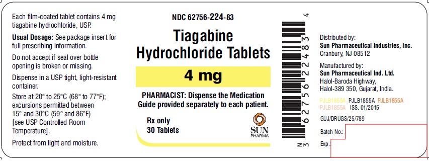 Rx Item-Tiagabine 4Mg Tab 30 By Caraco Pharma Gen Gabitril