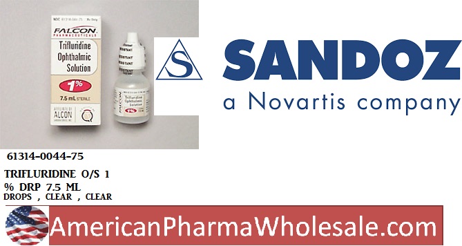 Rx Item-Trifluridine O-S 1% Drops 7.5Ml By Sandoz Falcon Pharma Gen ...