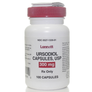Rx Item-Ursodiol 300MG 100 Cap by Lannett Pharma USA Gen Actigall
