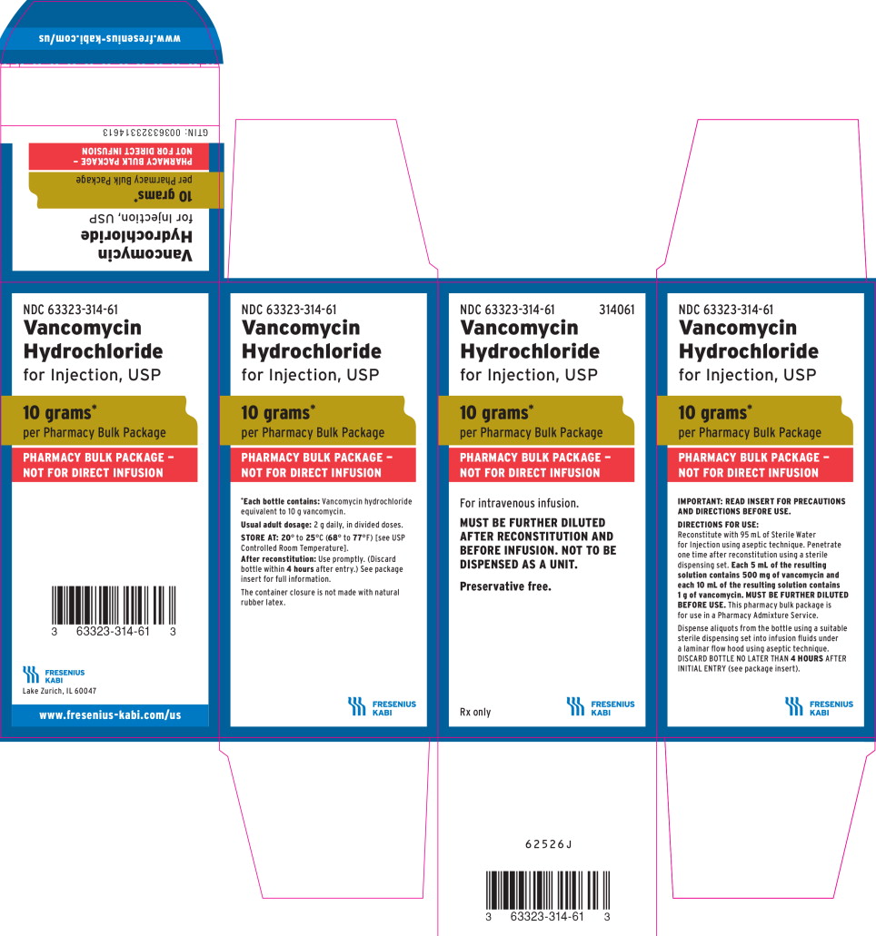 Rx Item-Vancomycin 10 Gm Vial By Fresenius Kabi USA Gen Vancocin