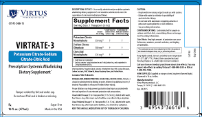 RX ITEM-Virtrate-3 500 550 5 Solution 16 Oz By Virtus Pharma