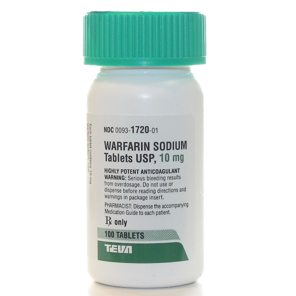 Rx Item-Warfarin Sod 10Mg Tab 100 By Teva Pharma Gen Coumadin